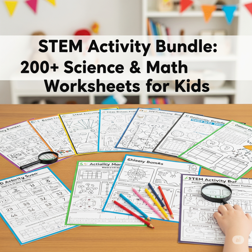STEM Activity Kit: 500+ Science & Math Worksheets for Kids ...